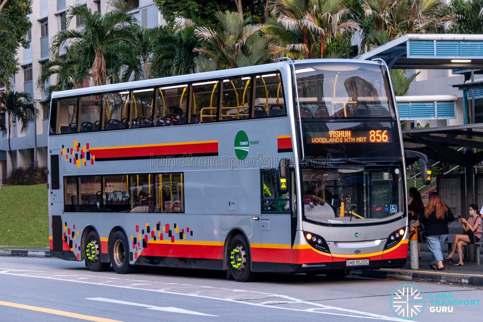 Bus 856 – Tower Transit Alexander Dennis Enviro500 (SMB3520G) | Land Transport Guru