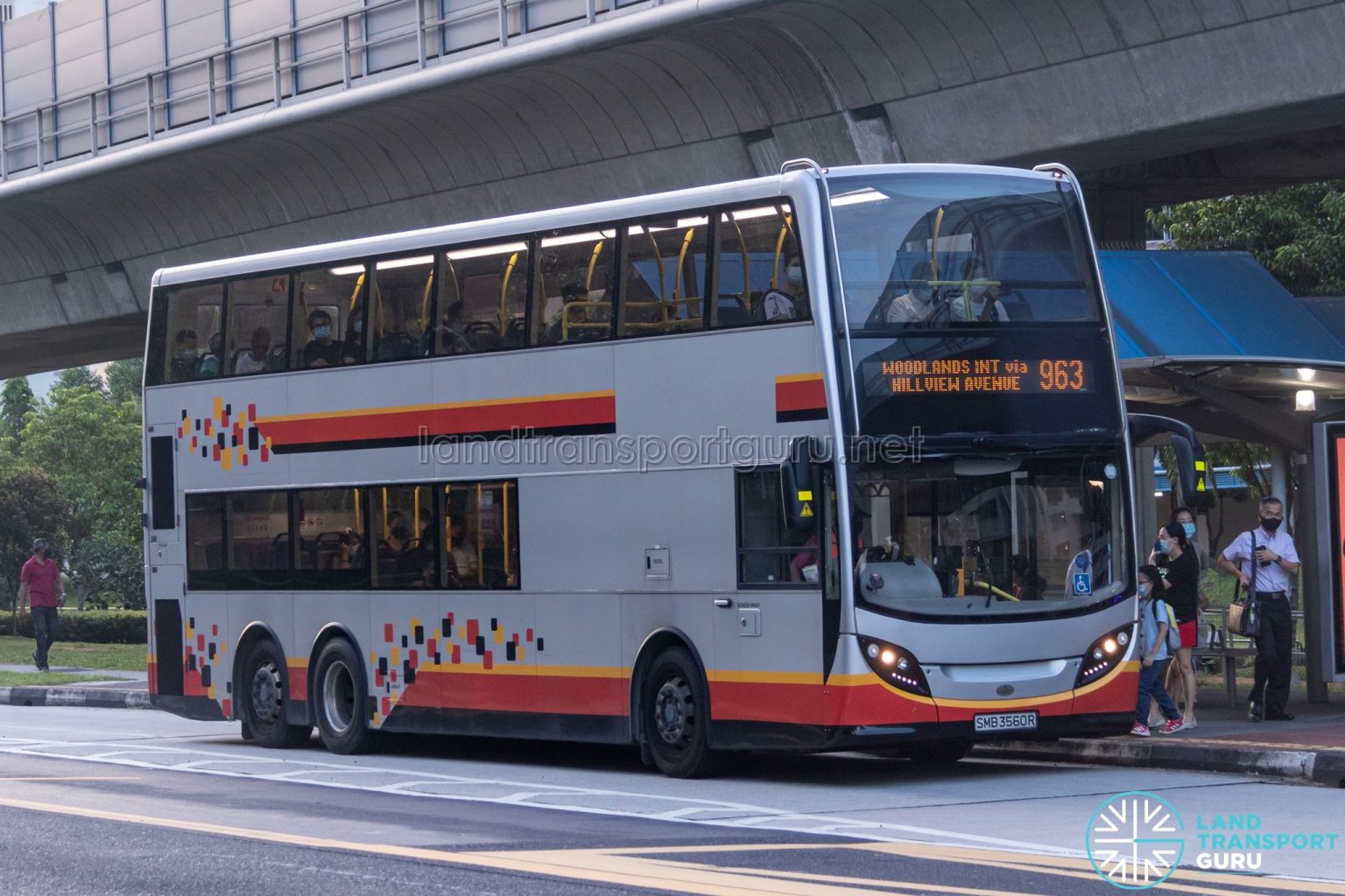 Bus 963 – SMRT Buses Alexander Dennis Enviro500 (SMB3560R) | Land ...