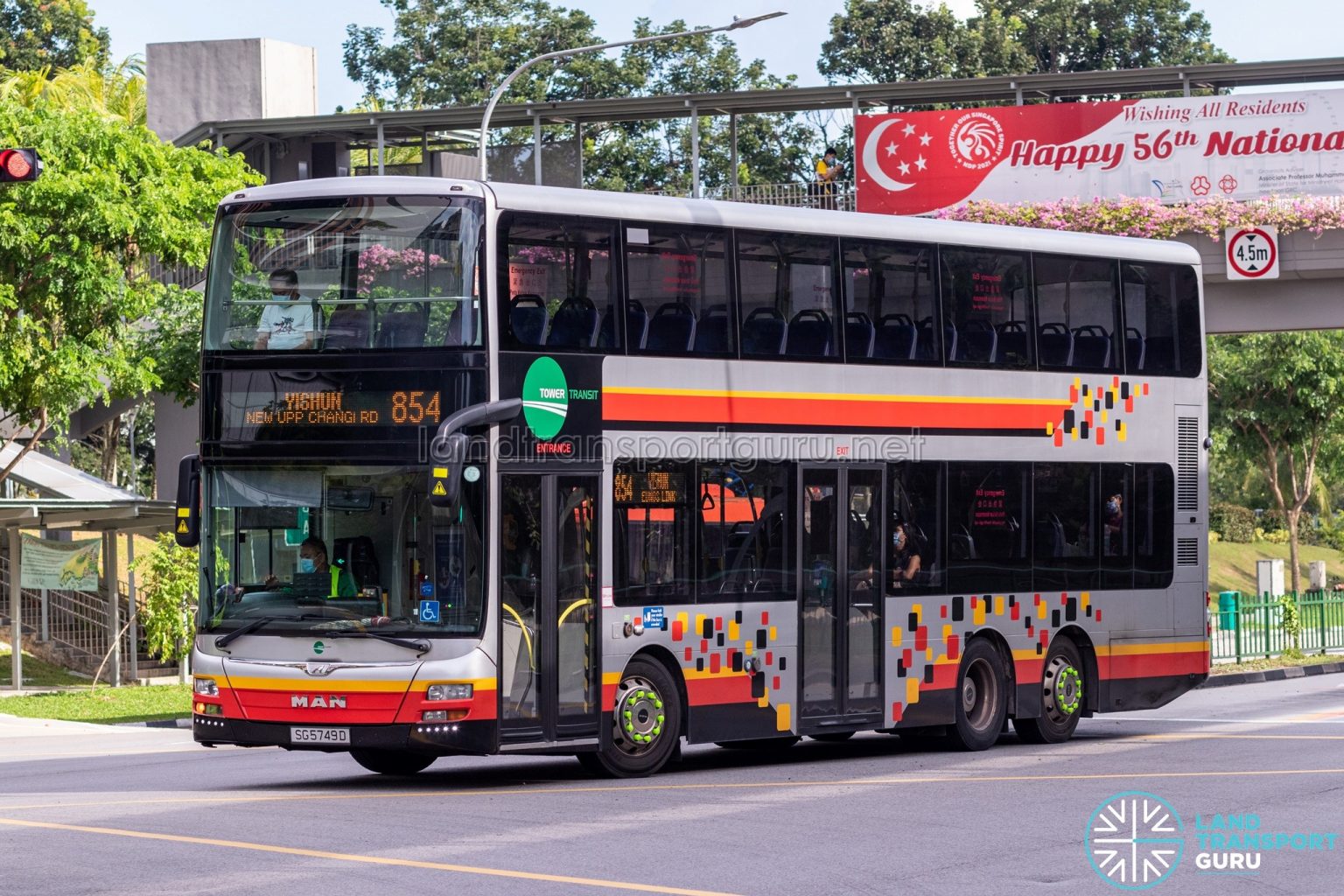 Bus 854 – Tower Transit MAN A95 (SG5749D) | Land Transport Guru