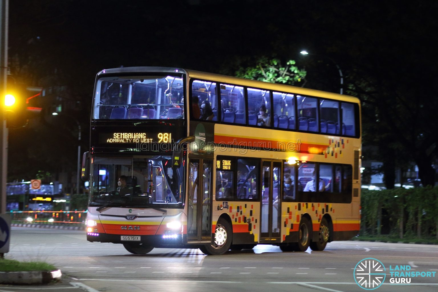 Tower Transit Bus Service 981 | Land Transport Guru
