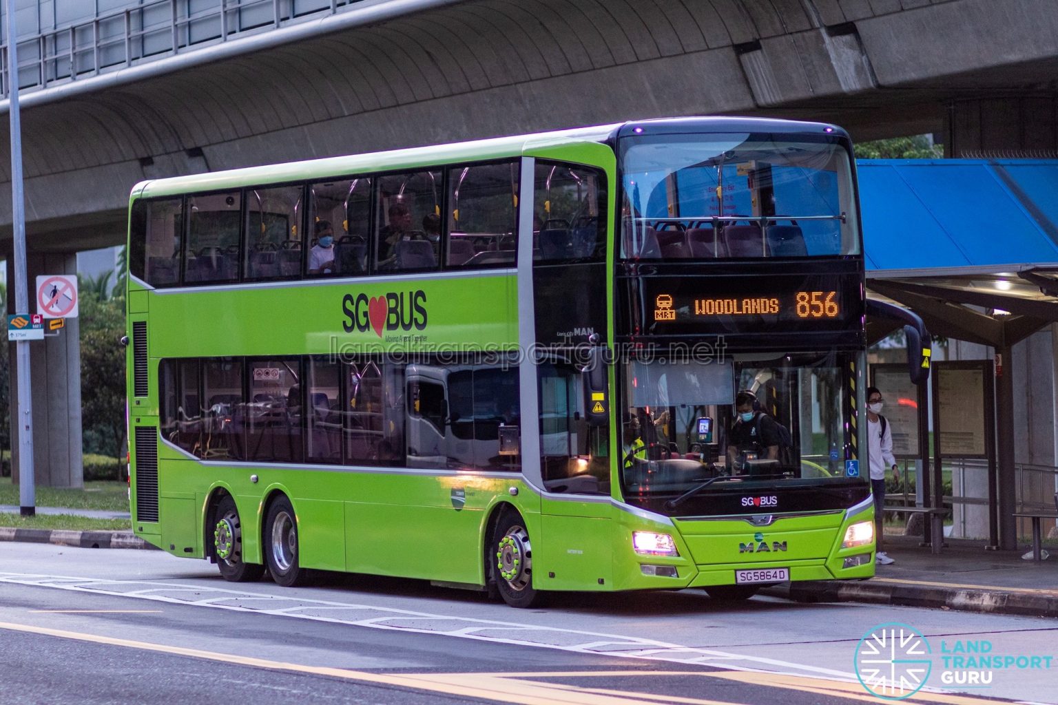 Bus 856 – Tower Transit MAN A95 (SG5864D) | Land Transport Guru