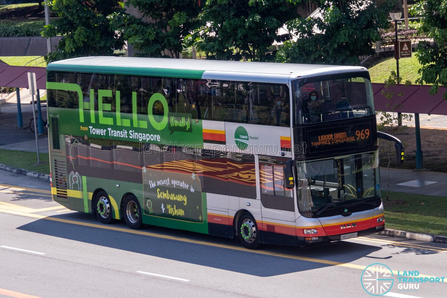 Bus 969 – Tower Transit MAN A95 (SMB5888H) [Hello (finally) from Tower Transit Singapore] | Land ...