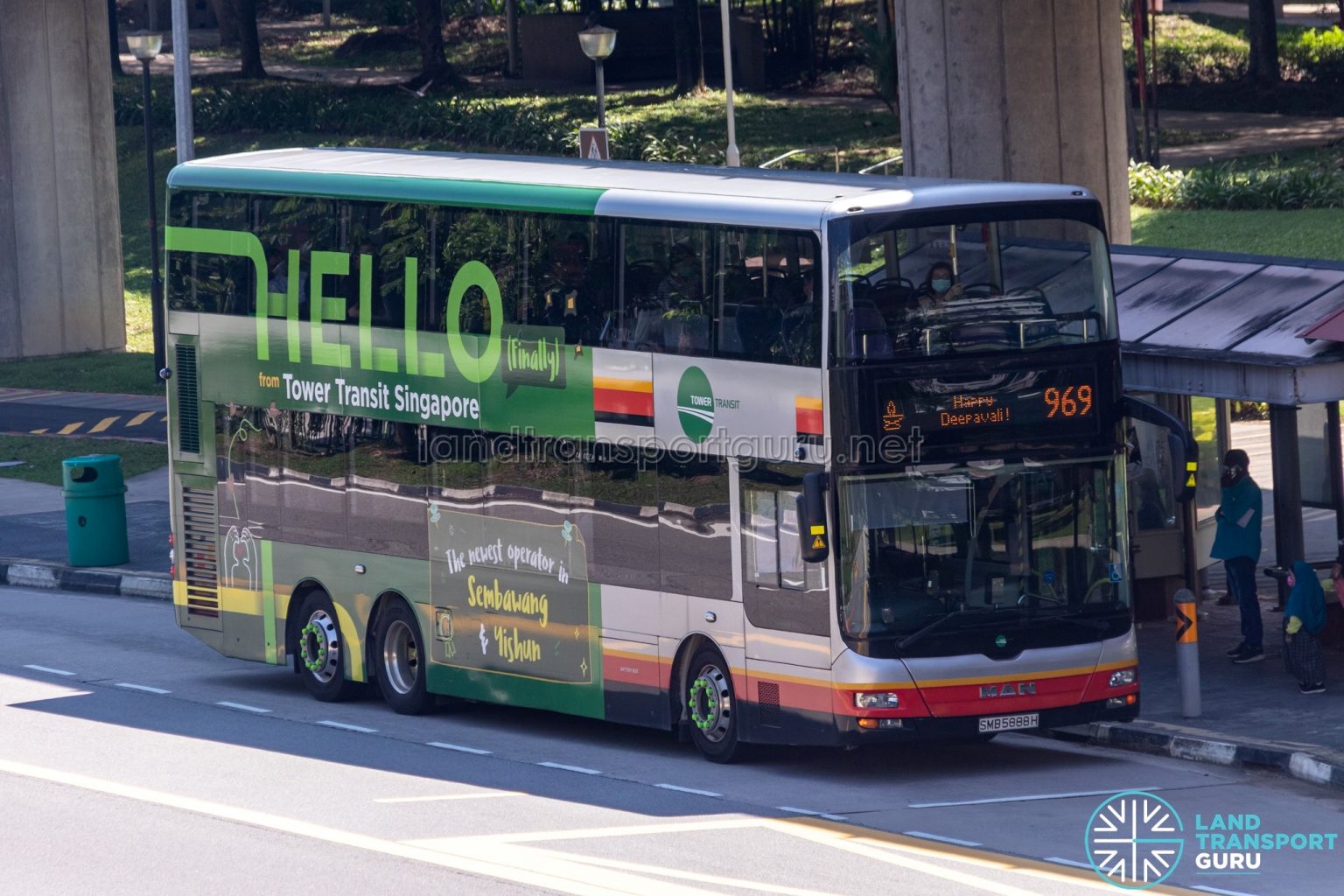 Bus 969 – Tower Transit MAN A95 (SMB5888H) [Hello (finally) from Tower Transit Singapore] | Land ...