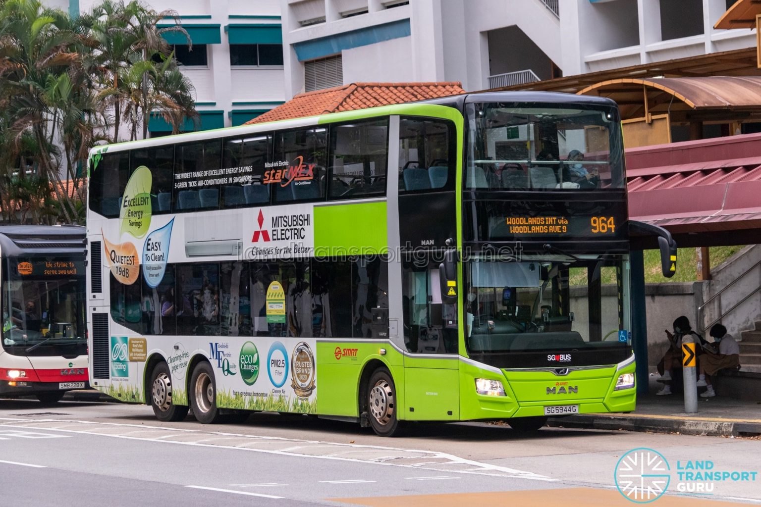 Bus 964 – SMRT Buses MAN A95 Euro 6 (SG5944G) | Land Transport Guru