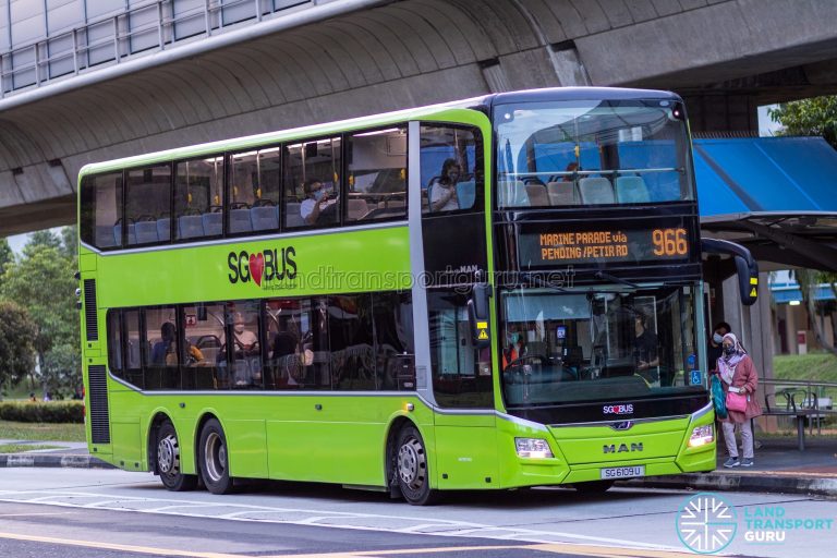 Bus 966 – SMRT Buses MAN A95 Euro 6 (SG6109U) | Land Transport Guru