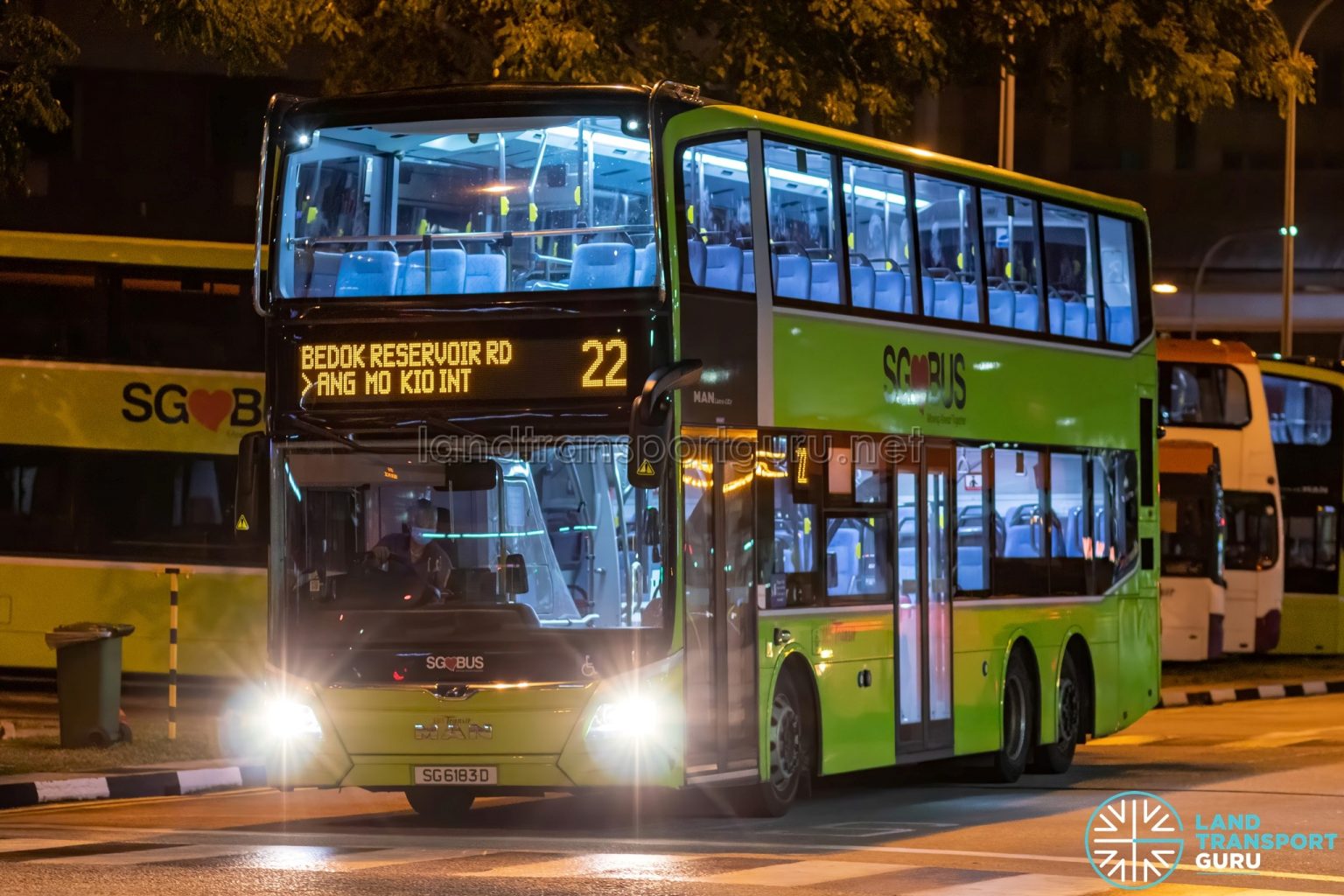 Bus 22 – SBS Transit MAN A95 Euro 6 (SG6183D) | Land Transport Guru