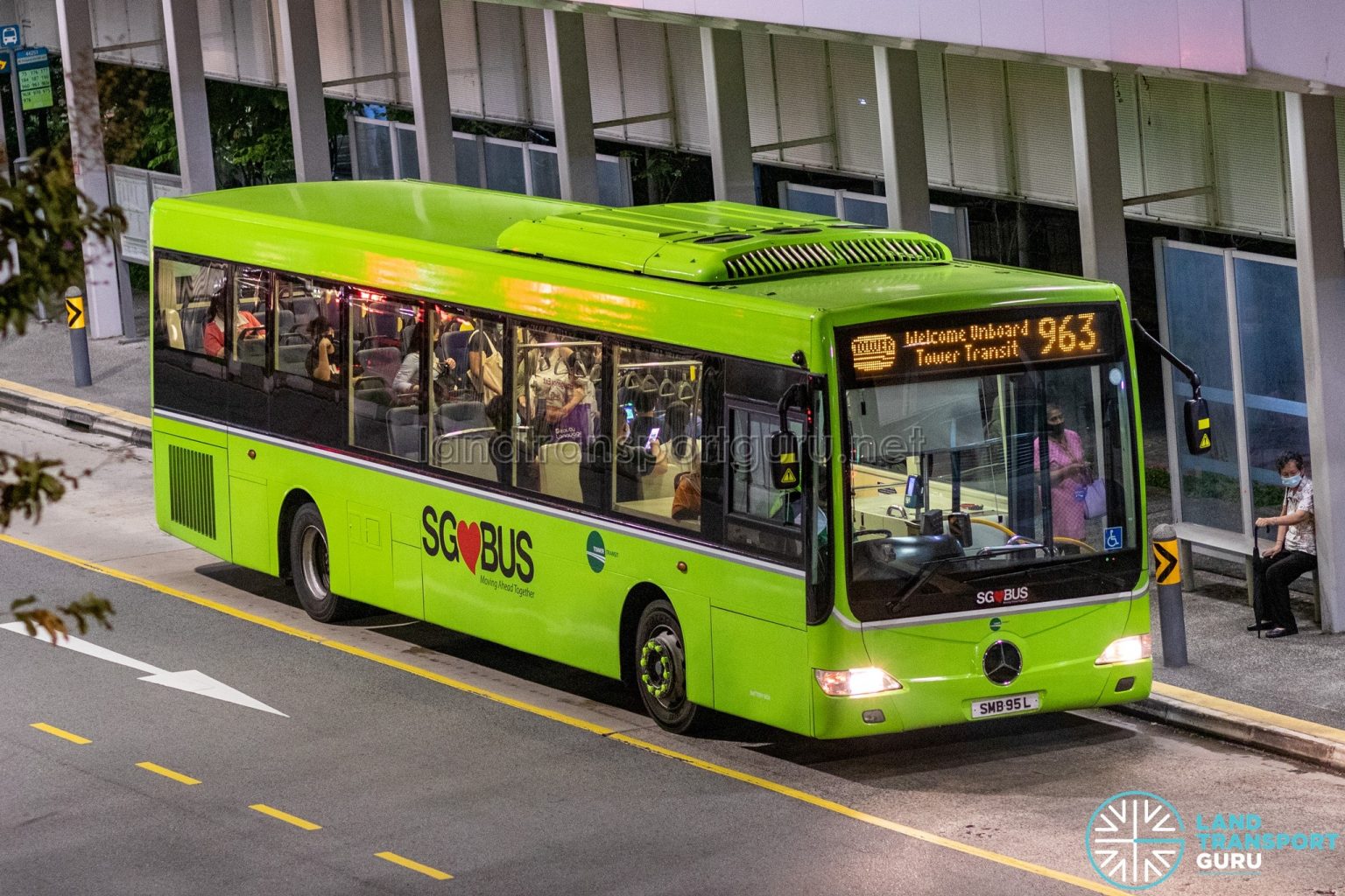 Bus 963 – Tower Transit Mercedes-Benz OC500LE (SMB95L) | Land Transport ...