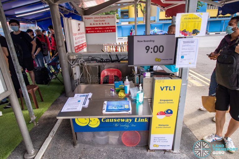 Causeway Link VTL1 Bus Check In Counter at Queen Street Bus Terminal ...