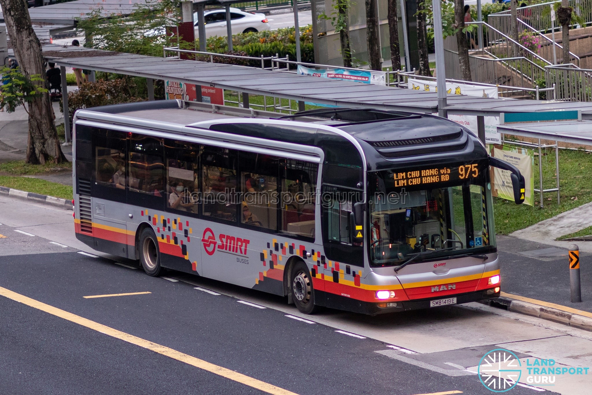 Bus 975 SMRT Buses MAN A22 SMB1419E Land Transport Guru