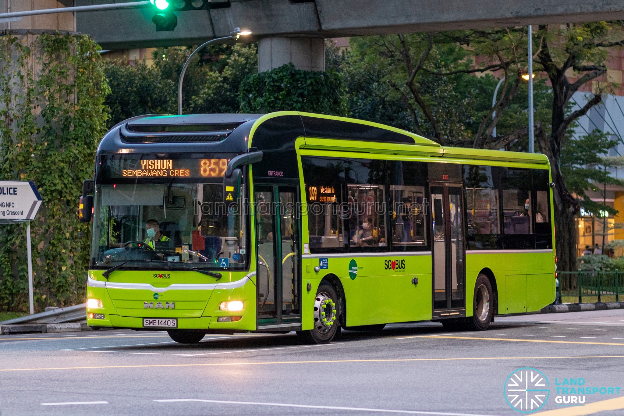 Bus 859 Tower Transit MAN A22 SMB1440S Land Transport Guru Bus 859 Tower Transit MAN A22 SMB1440S Land Transport Guru