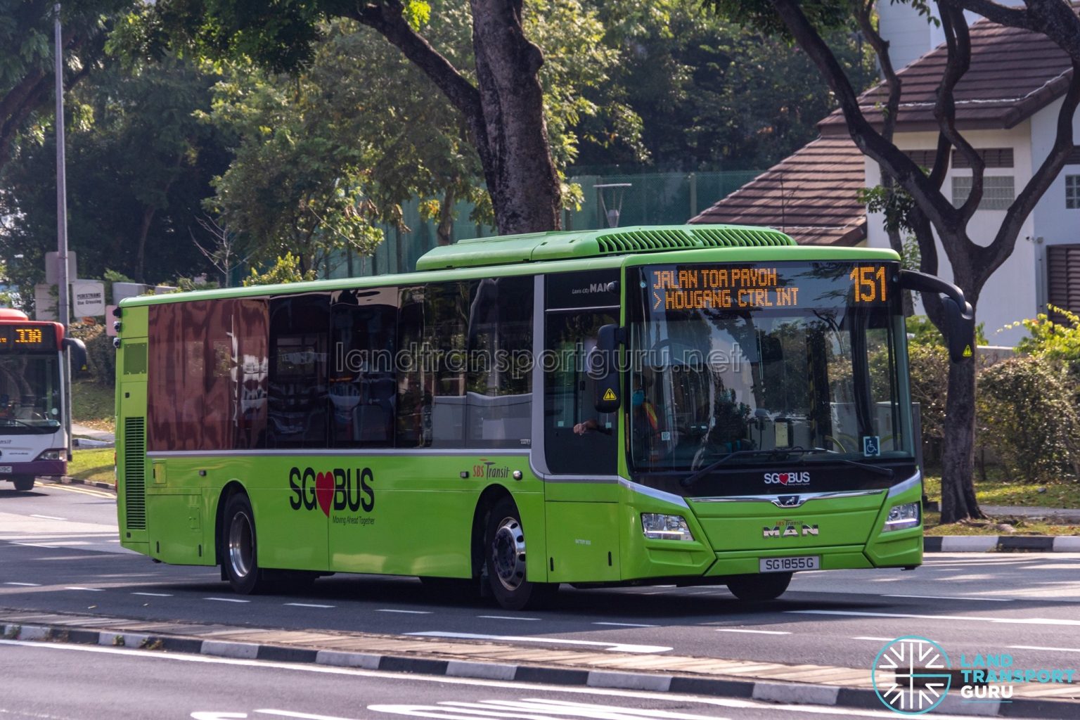 Bus 151 – SBS Transit MAN A22 Euro 6 (SG1855G) | Land Transport Guru