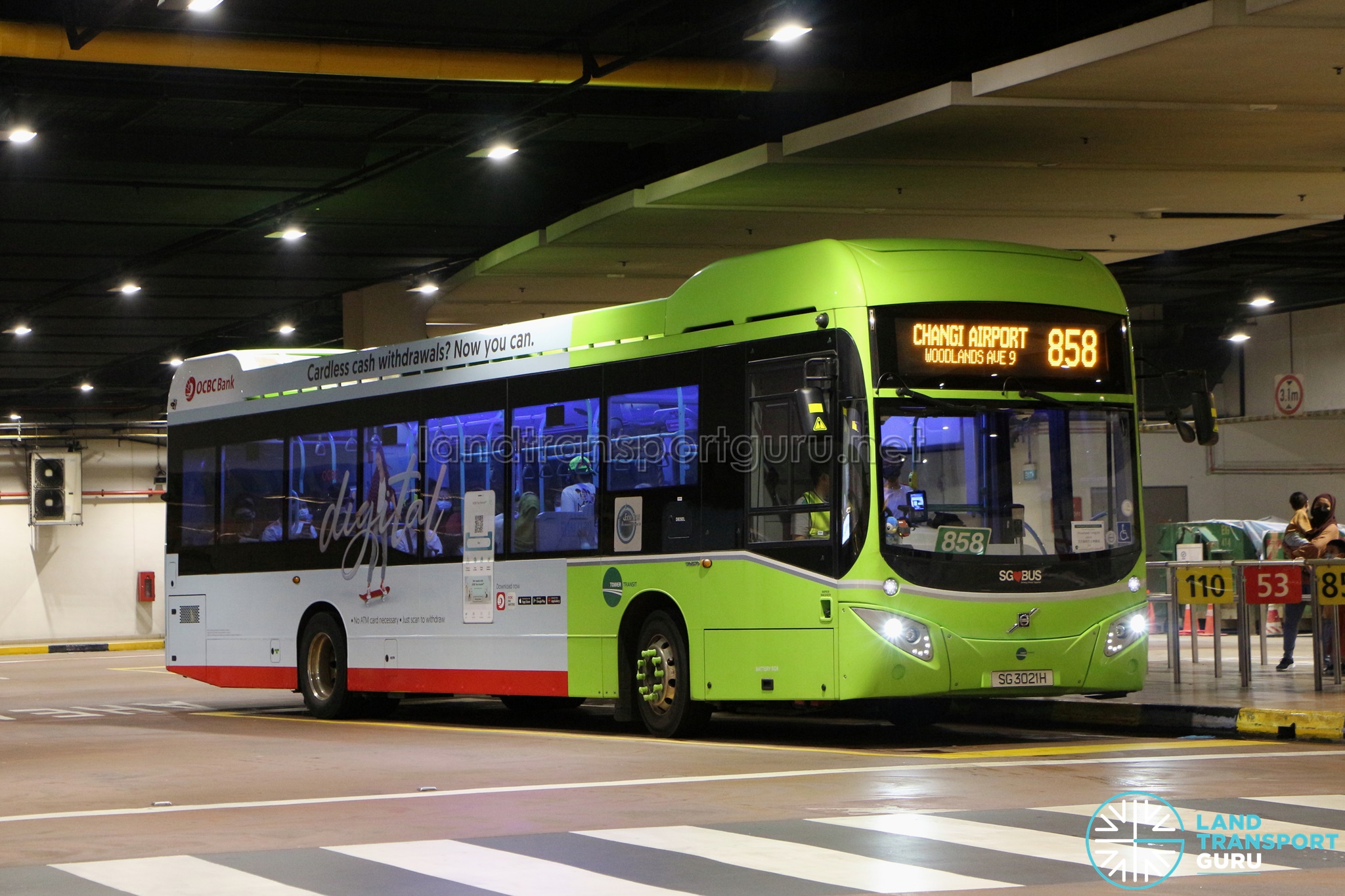 Bus 858 Tower Transit Volvo B5LH SG3021H Land Transport Guru Bus 858 Tower Transit Volvo B5LH SG3021H Land Transport Guru