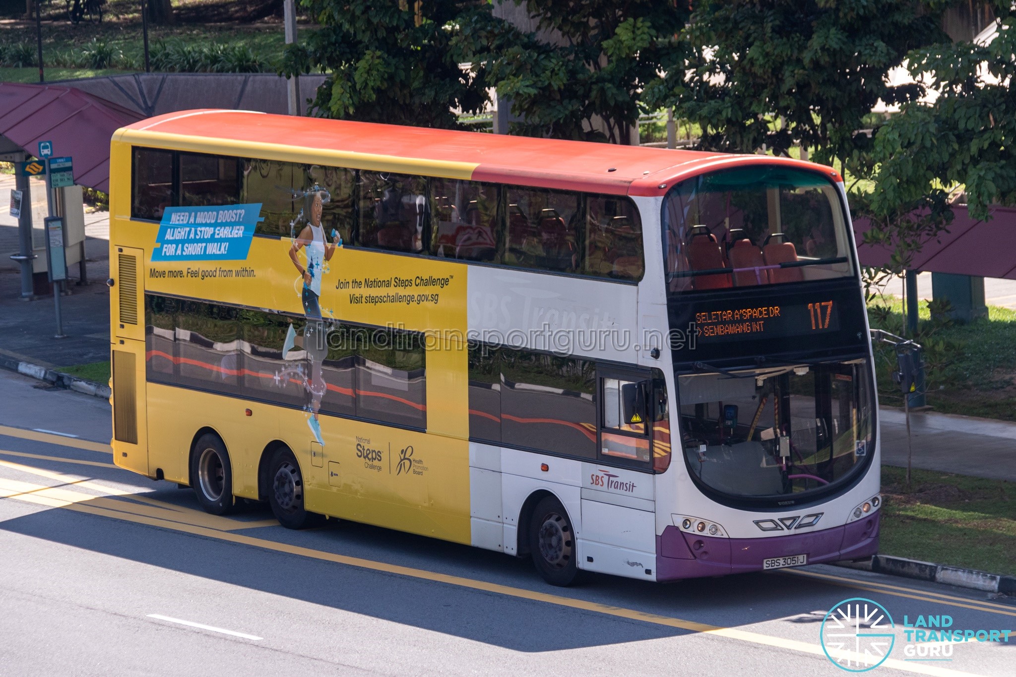 Bus 117 SBS Transit Volvo B9TL Wright SBS3051J Land Transport Guru Bus 117 SBS Transit Volvo B9TL Wright SBS3051J Land Transport Guru