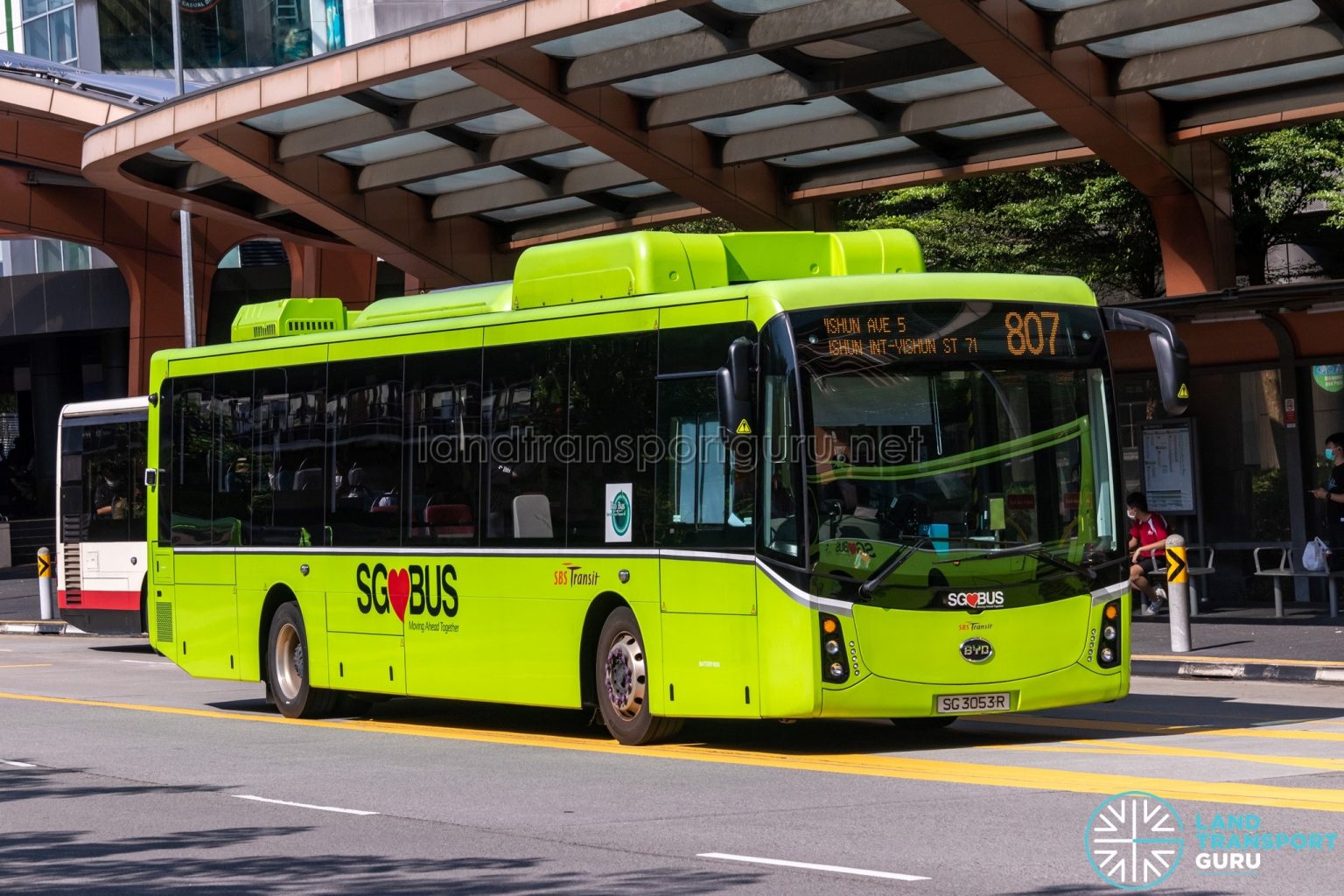 Bus 807 – SBS Transit BYD K9 (Gemilang) (SG3053R) | Land Transport Guru