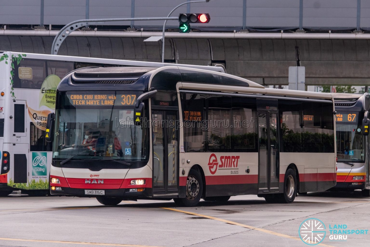 Bus 307 – SMRT Buses MAN A22 (SMB315C) | Land Transport Guru