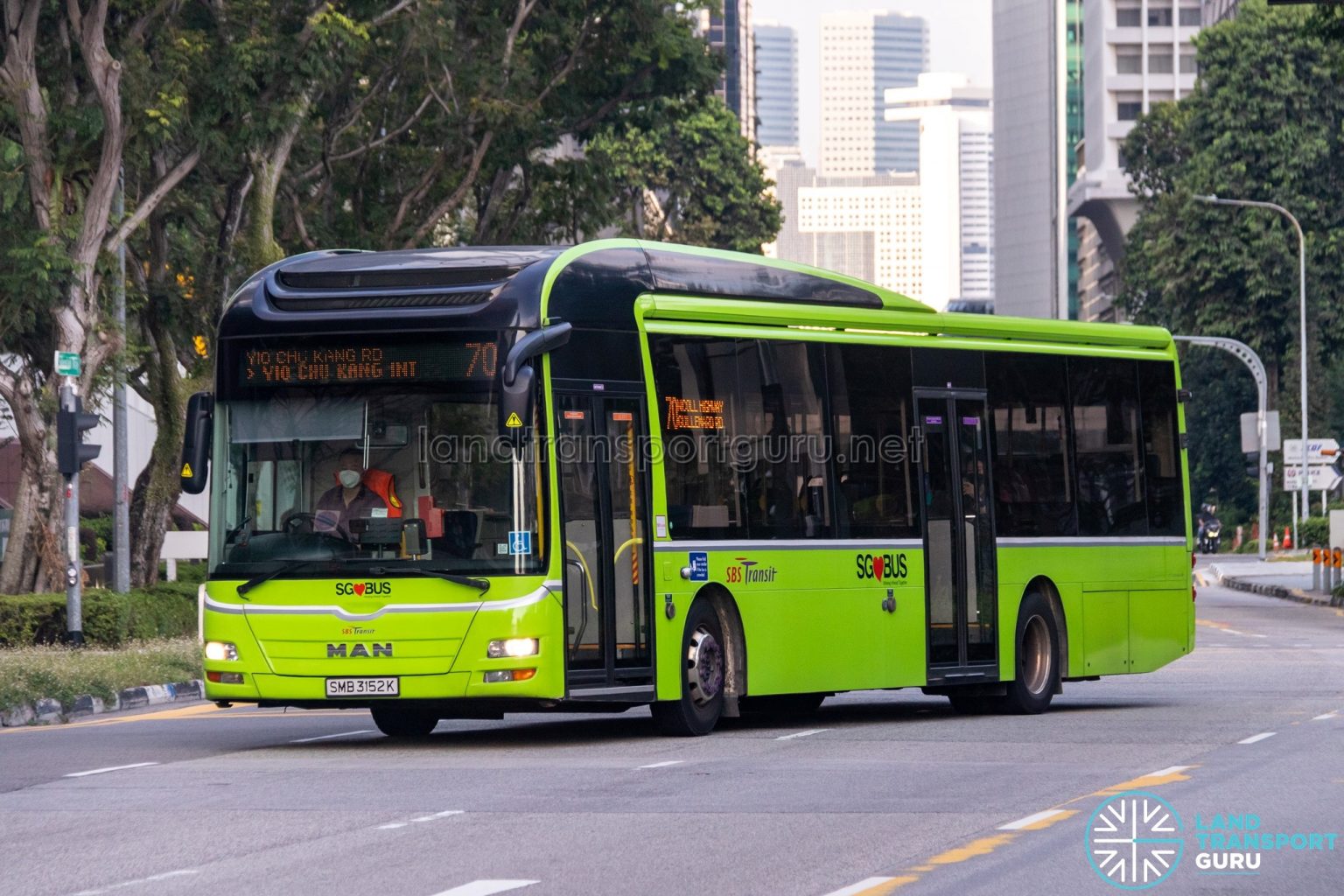 Bus 70 – SBS Transit MAN A22 (SMB3152K) | Land Transport Guru