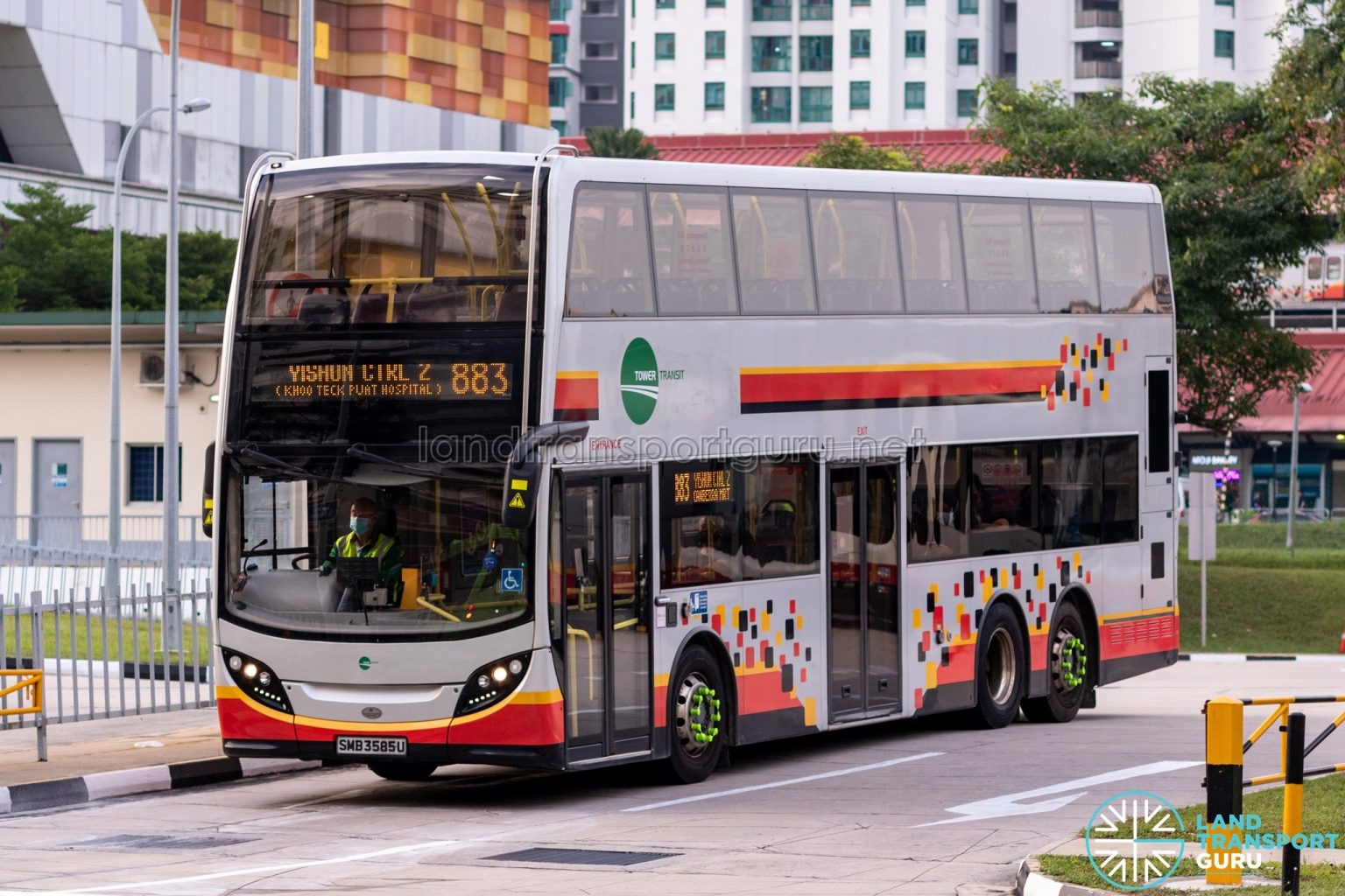 Bus 883 – Tower Transit Alexander Dennis Enviro500 (SMB3585U) | Land ...