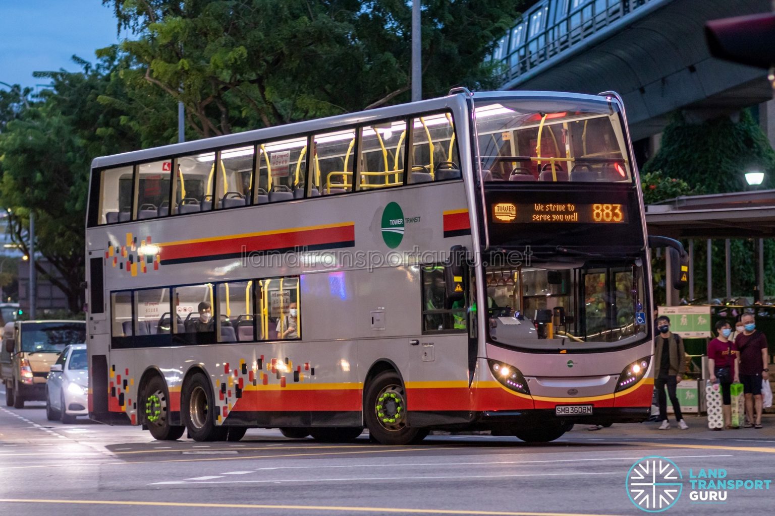 Bus 883 – Tower Transit Alexander Dennis Enviro500 (SMB3608M) | Land ...