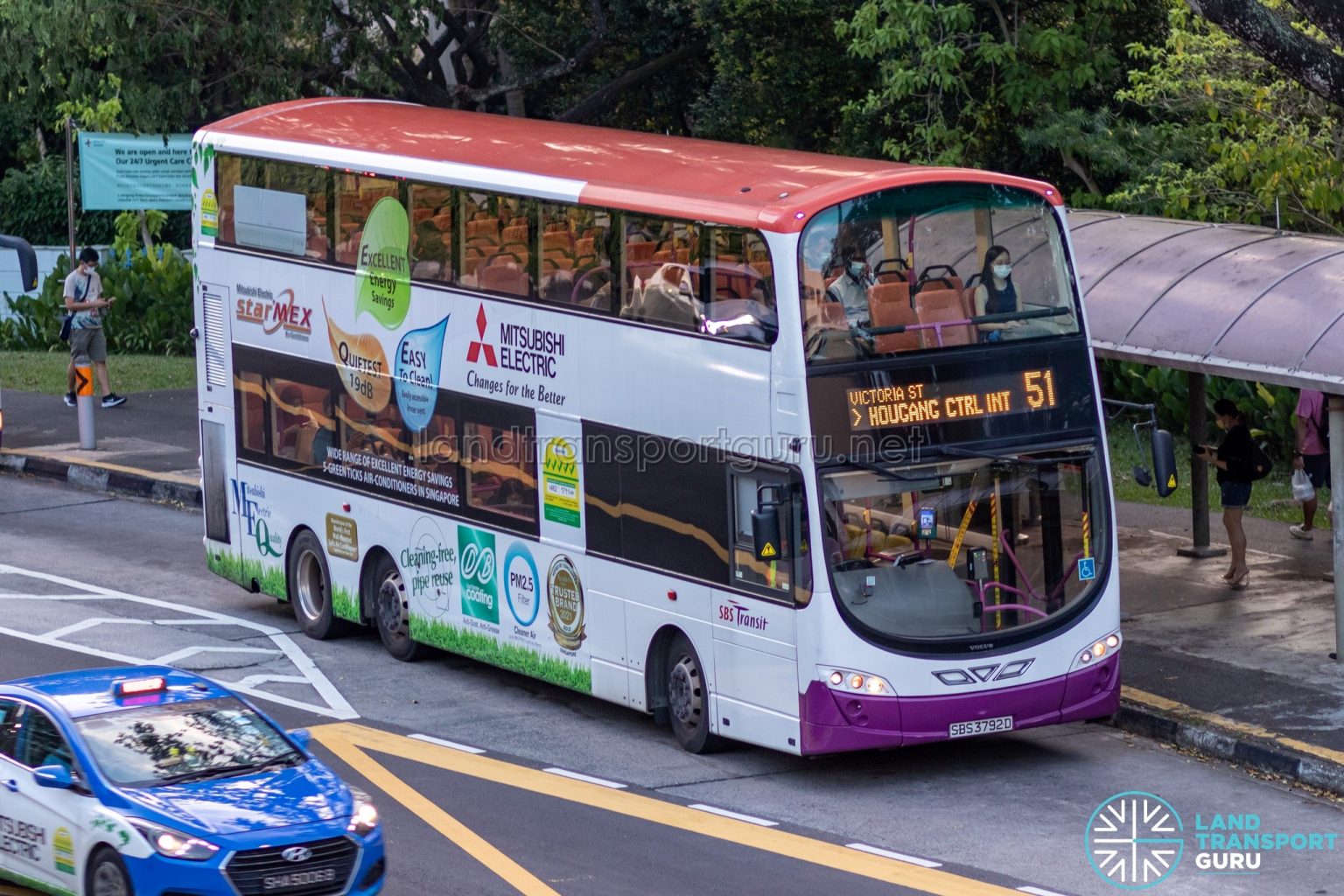 Bus 51 – SBS Transit Volvo B9TL Wright (SBS3792D) | Land Transport Guru