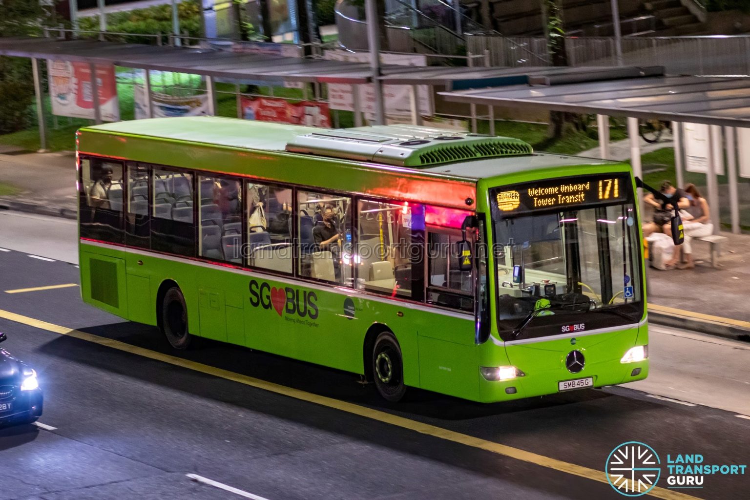 Bus 171 – Tower Transit Mercedes-Benz OC500LE (SMB45G) | Land Transport ...