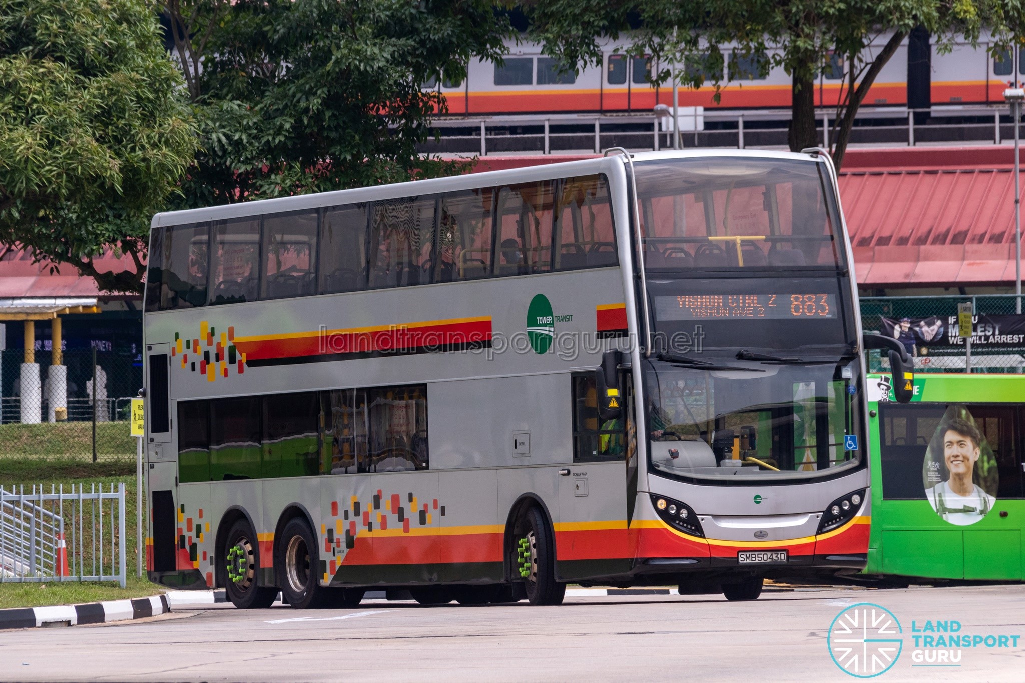 Bus 883 Tower Transit Alexander Dennis Enviro500 SMB5043D Land Bus 883 Tower Transit Alexander Dennis Enviro500 SMB5043D Land