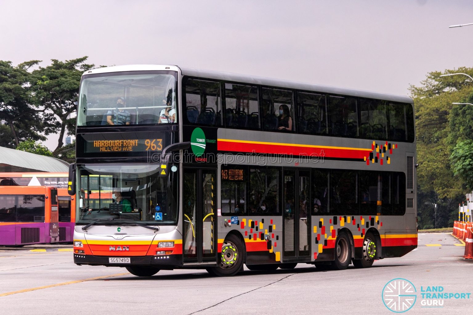 Bus 963 – Tower Transit MAN A95 (SG5749D) | Land Transport Guru
