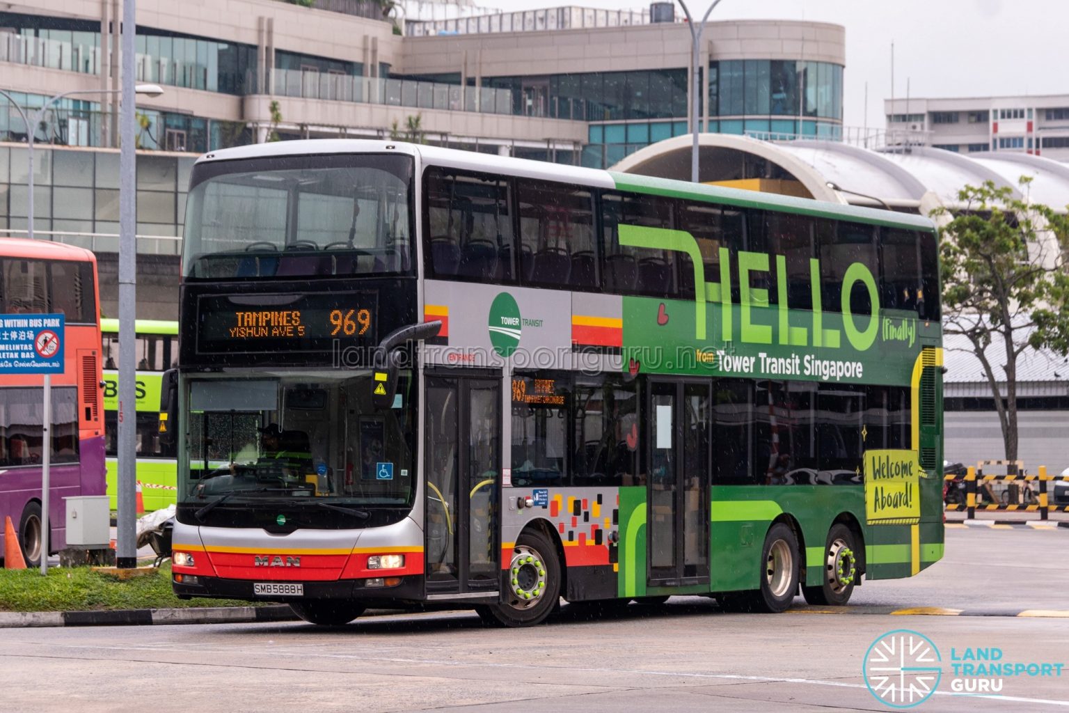 Bus 969 – Tower Transit MAN A95 (SMB5888H) [Hello (finally) from Tower Transit Singapore] | Land ...