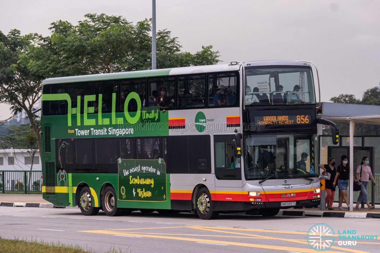 Bus 856 – Tower Transit MAN A95 (SMB5897G) | Land Transport Guru