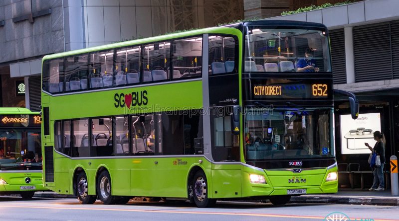 SBS Transit City Direct Bus Service 652 | Land Transport Guru