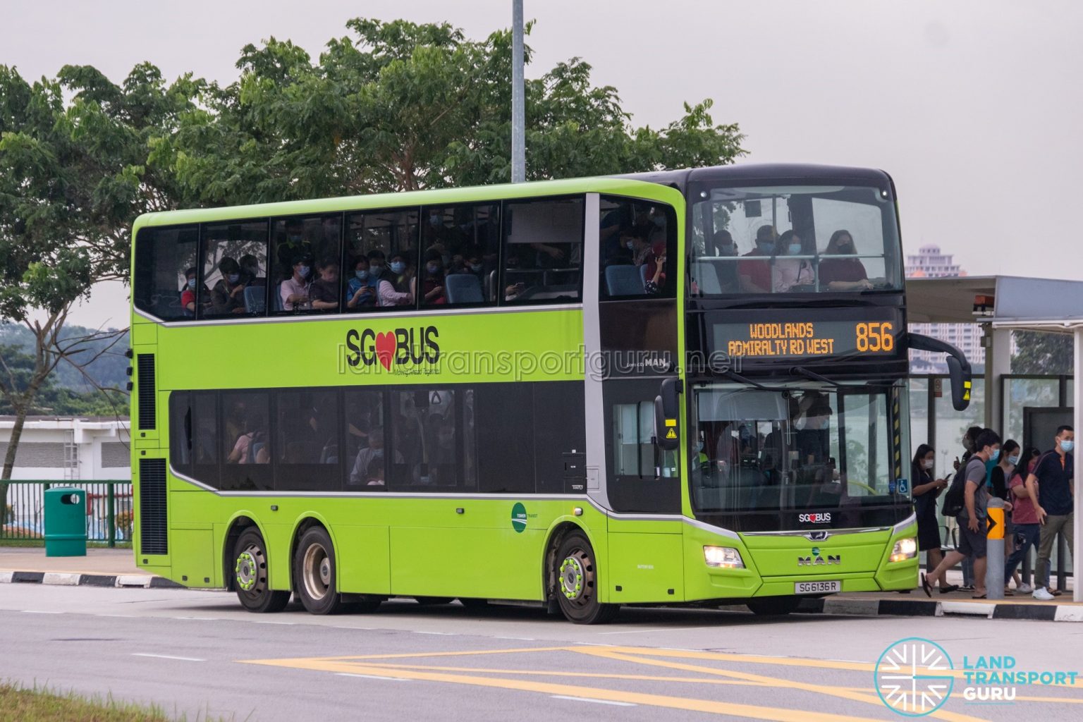 Bus 856 – Tower Transit MAN A95 Euro 6 (SG6136R) | Land Transport Guru