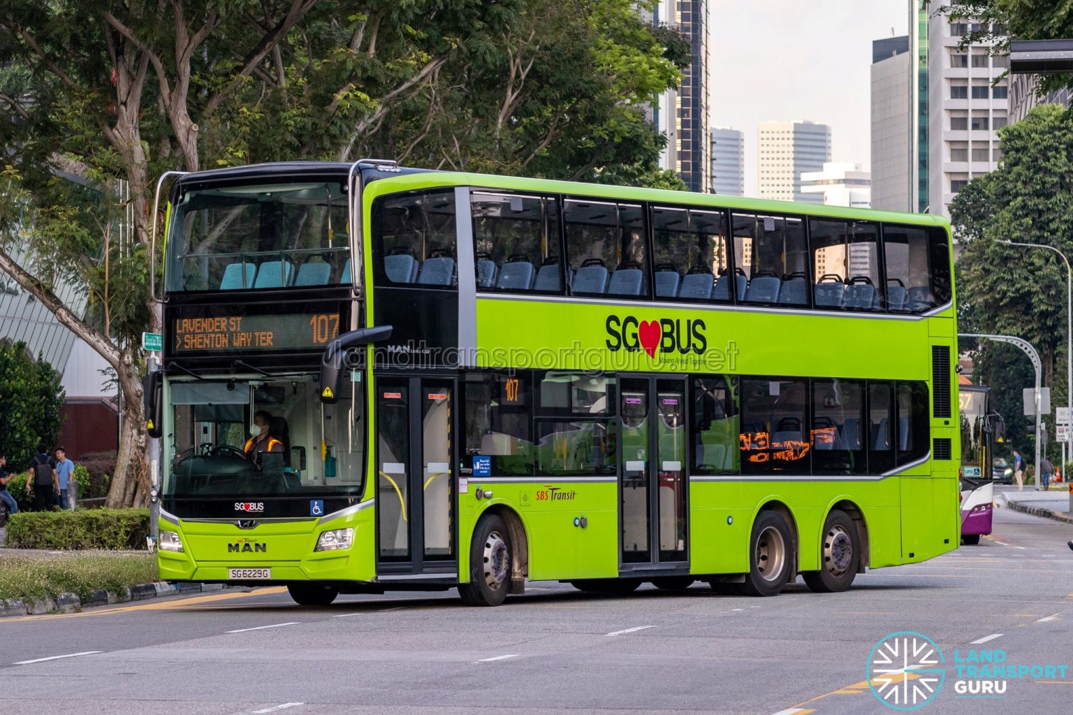 Bus 107 – SBS Transit MAN A95 Euro 6 (SG6229G) | Land Transport Guru
