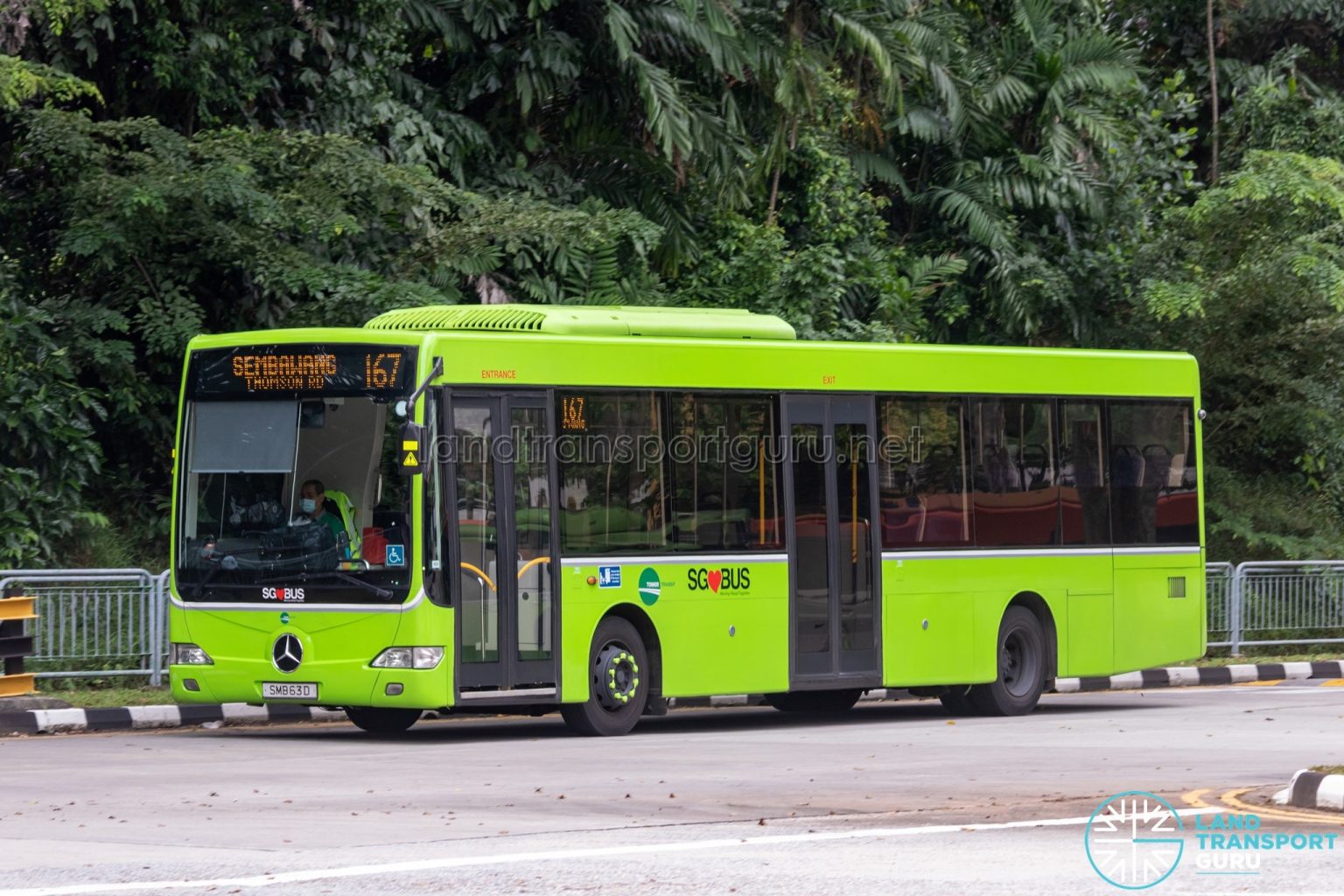Bus 167 – Tower Transit Mercedes-Benz OC500LE (SMB63D) | Land Transport ...