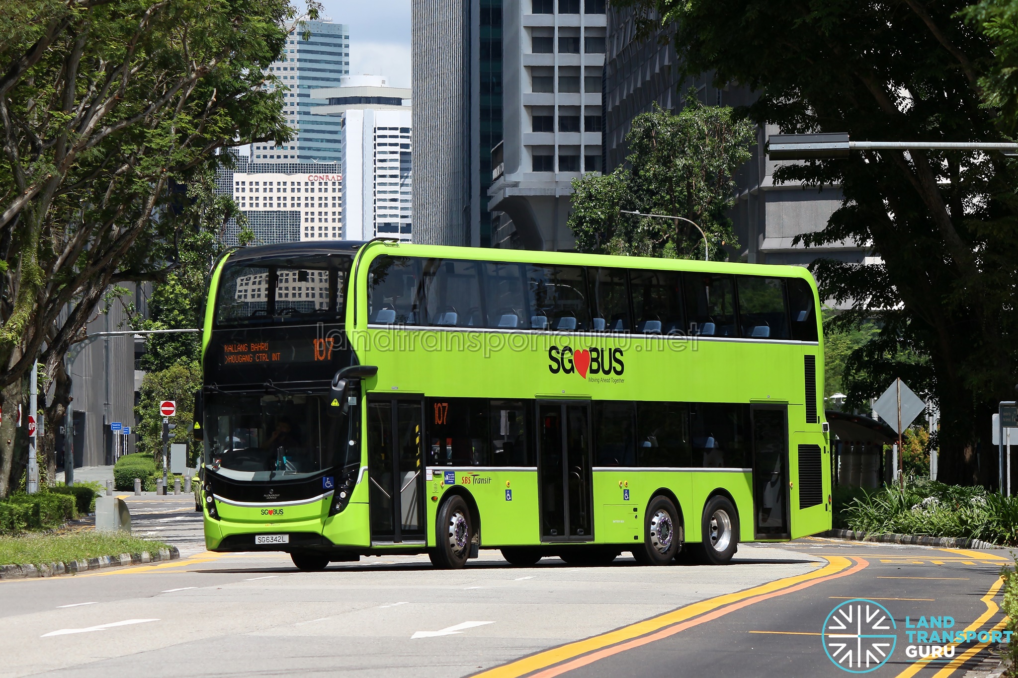 Bus 107 SBS Transit Alexander Dennis Enviro500 3 Door SG6342L Bus 107 SBS Transit Alexander Dennis Enviro500 3 Door SG6342L
