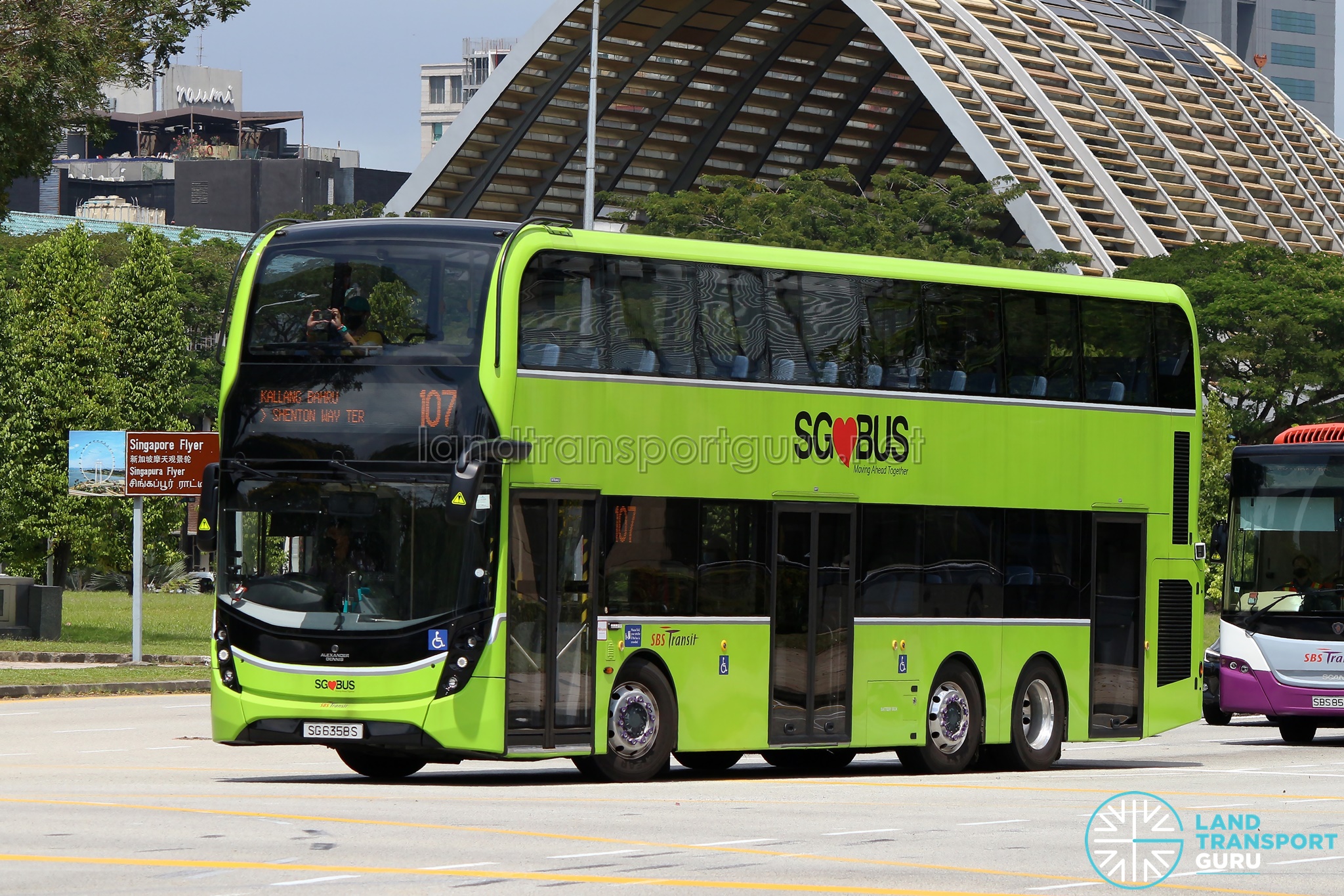 Bus 107 SBS Transit Alexander Dennis Enviro500 3 Door SG6358S