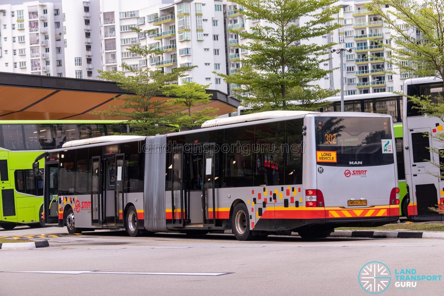 SMRT Buses MAN A24 (SMB8032R) [Rear] | Land Transport Guru