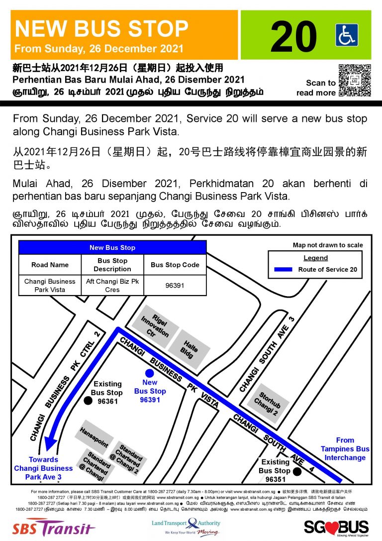 SBS Transit Bus Service 20 | Land Transport Guru