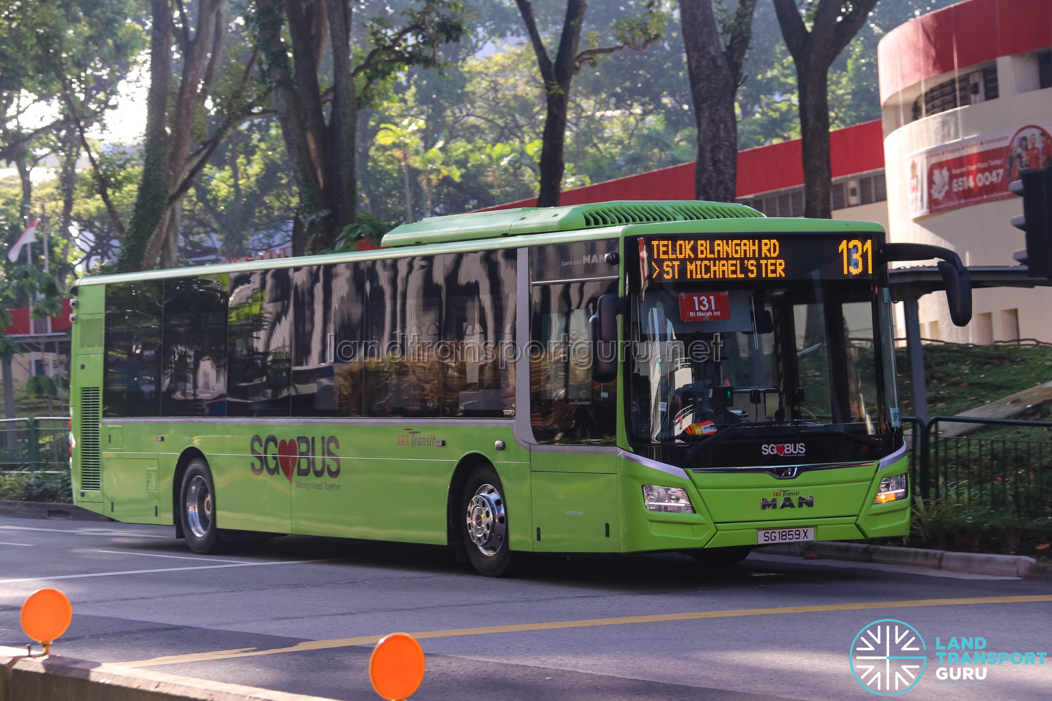 Bus 131 SBS Transit MAN A22 SG1859X Land Transport Guru Bus 131 SBS Transit MAN A22 SG1859X Land Transport Guru