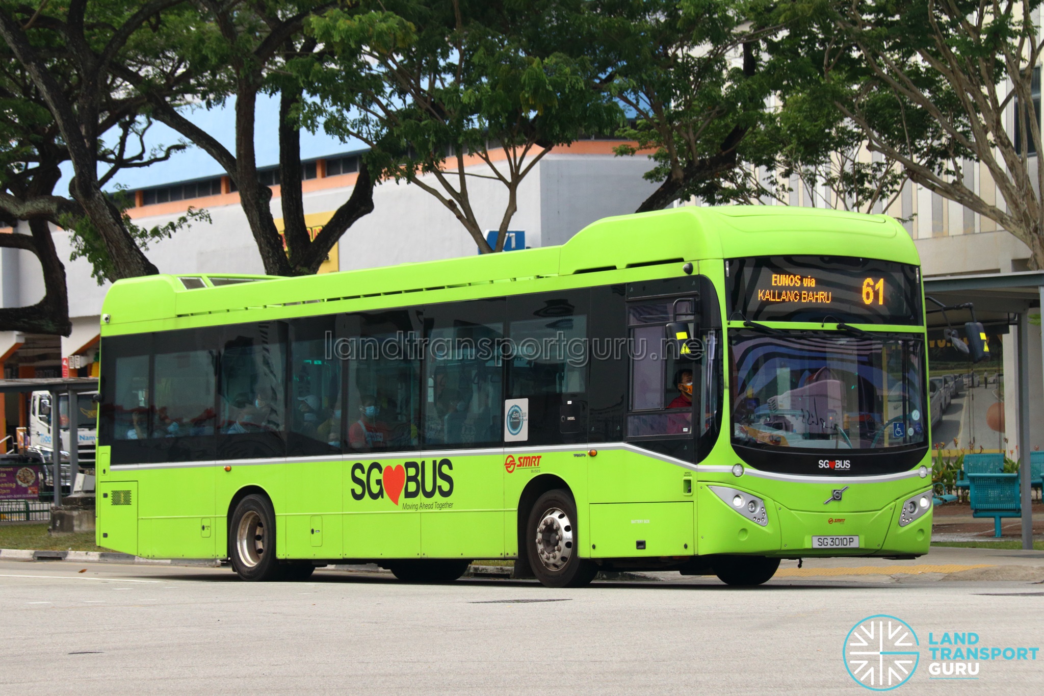 Bus 61 SMRT Buses Volvo B5LH SG3010P Land Transport Guru