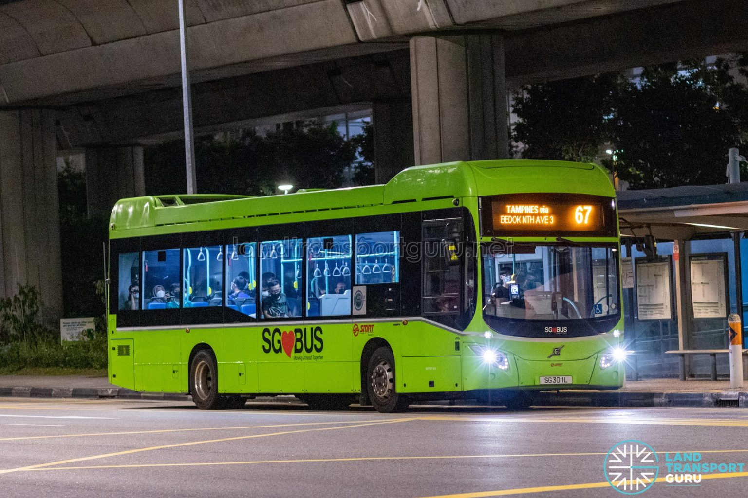 Bus 67 – SMRT Buses Volvo B5LH (SG3011L) | Land Transport Guru