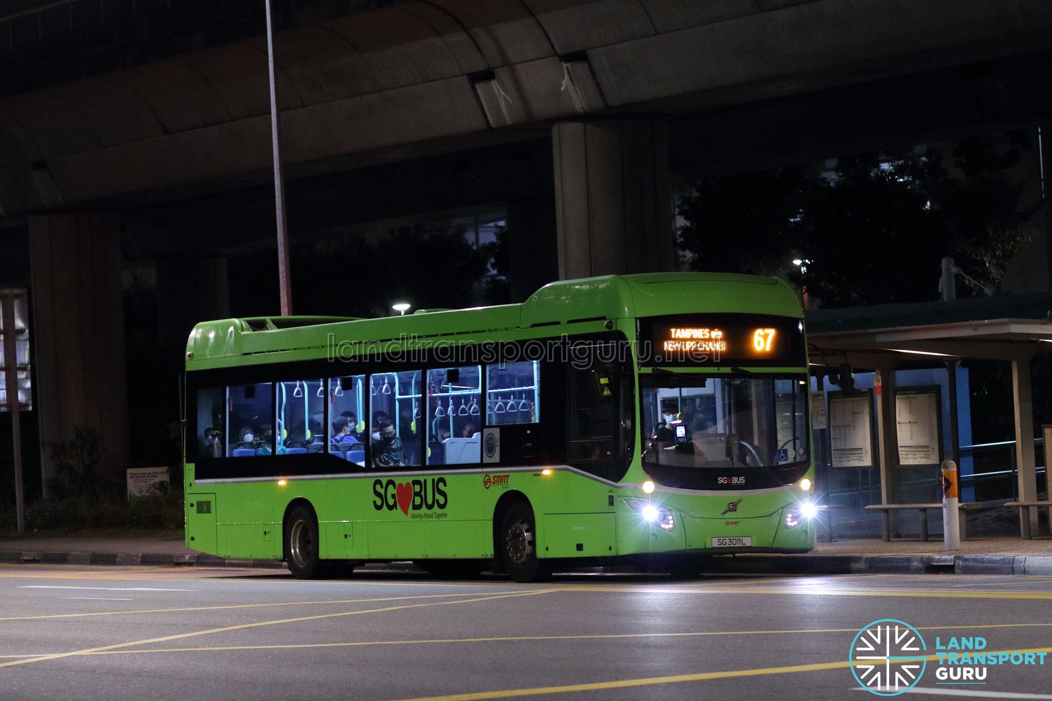 Bus 67 SMRT Buses Volvo B5LH SG3011L Land Transport Guru Bus 67 SMRT Buses Volvo B5LH SG3011L Land Transport Guru