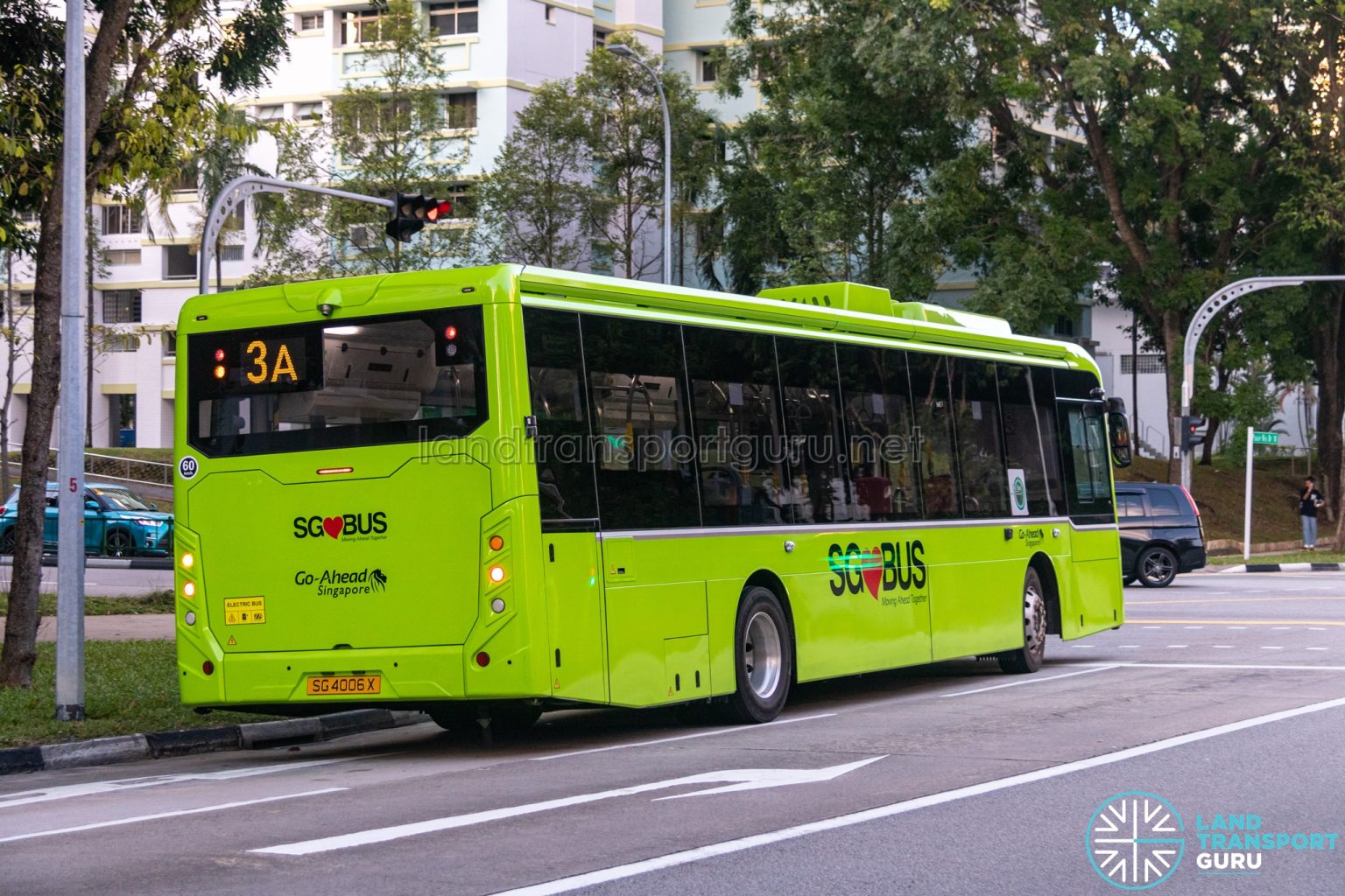 Bus 3A – Go-Ahead Singapore CRRC C12 (SG4006X) | Land Transport Guru