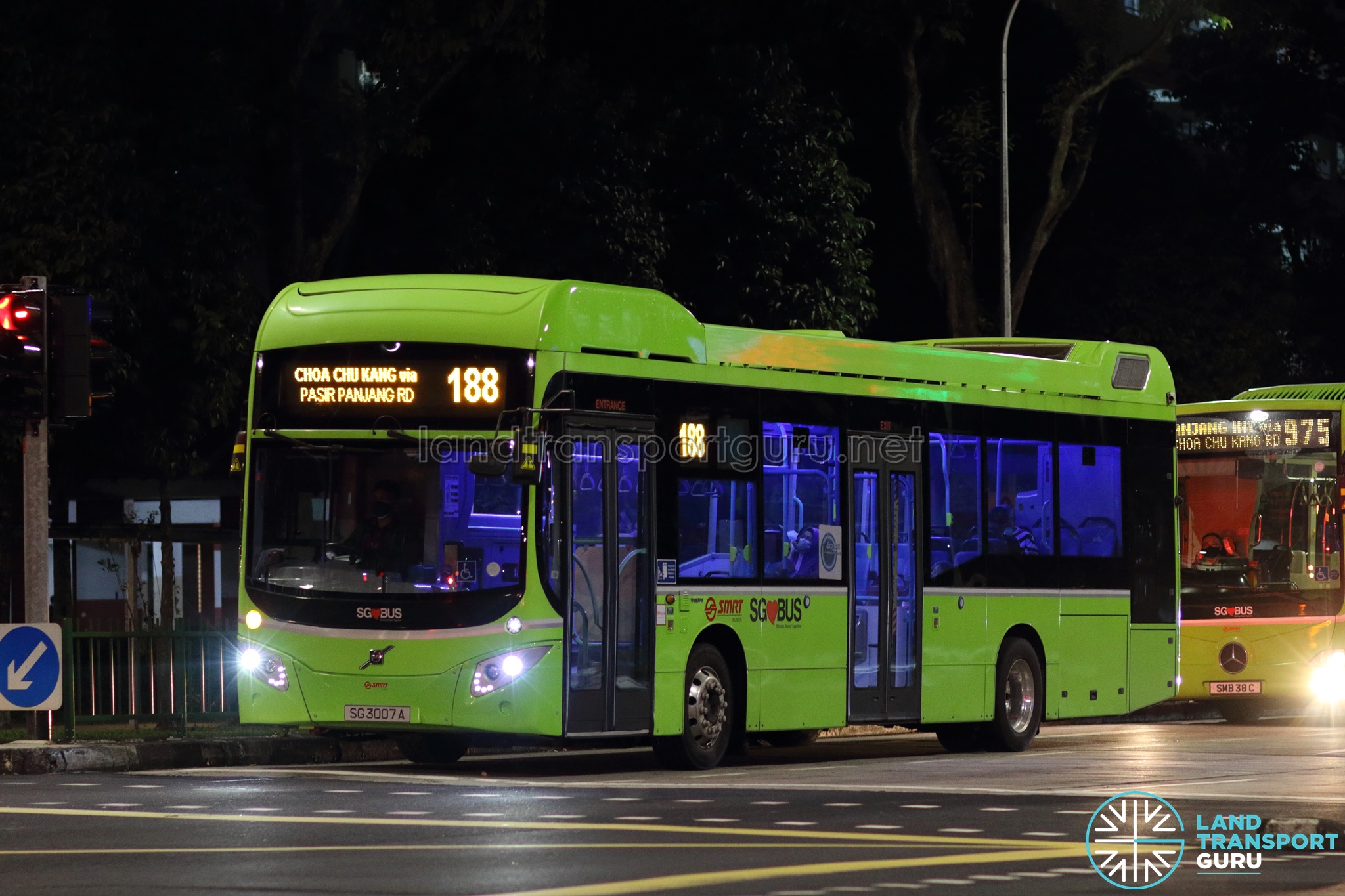 Bus 188 SMRT Buses Volvo B5LH SG3007A Land Transport Guru