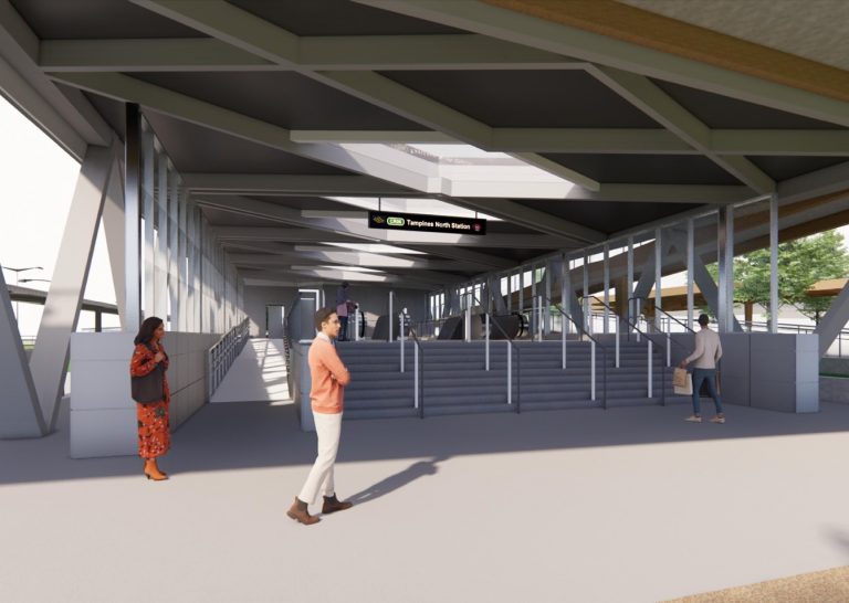 Artist’s Impression of Tampines North CRL Station (Image: LTA) | Land ...