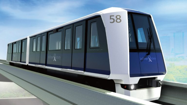 Artist Impression of New Sengkang-Punggol LRT Two-Car Train (Image: LTA ...