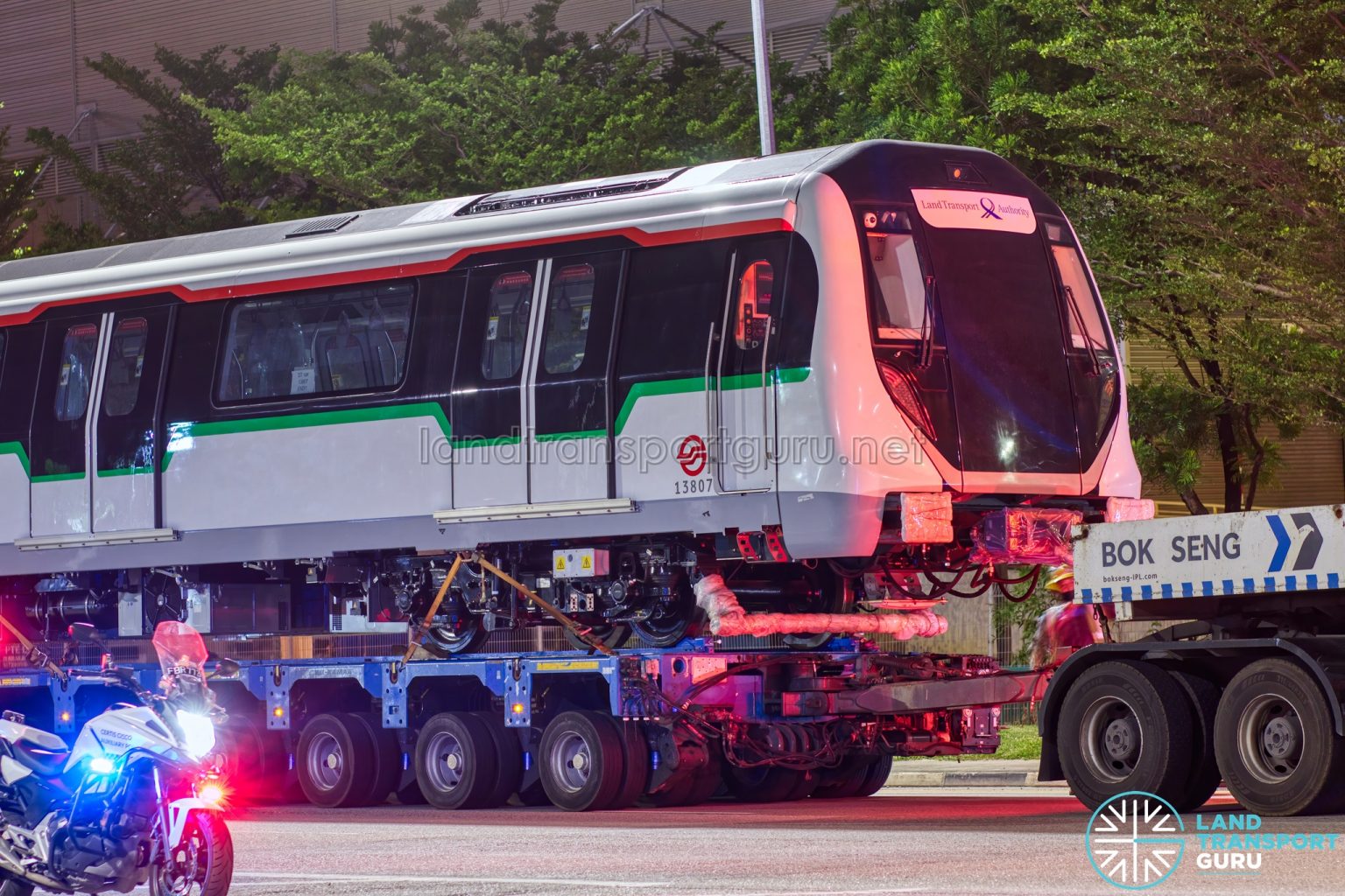 Alstom Movia R151 train (Car 13807) outside Tuas Depot | Land Transport ...