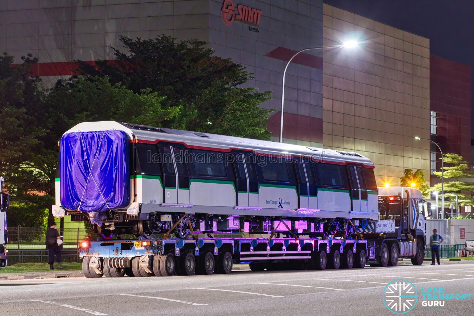 Alstom Movia R151 train (Car 12808) outside Tuas Depot | Land Transport ...