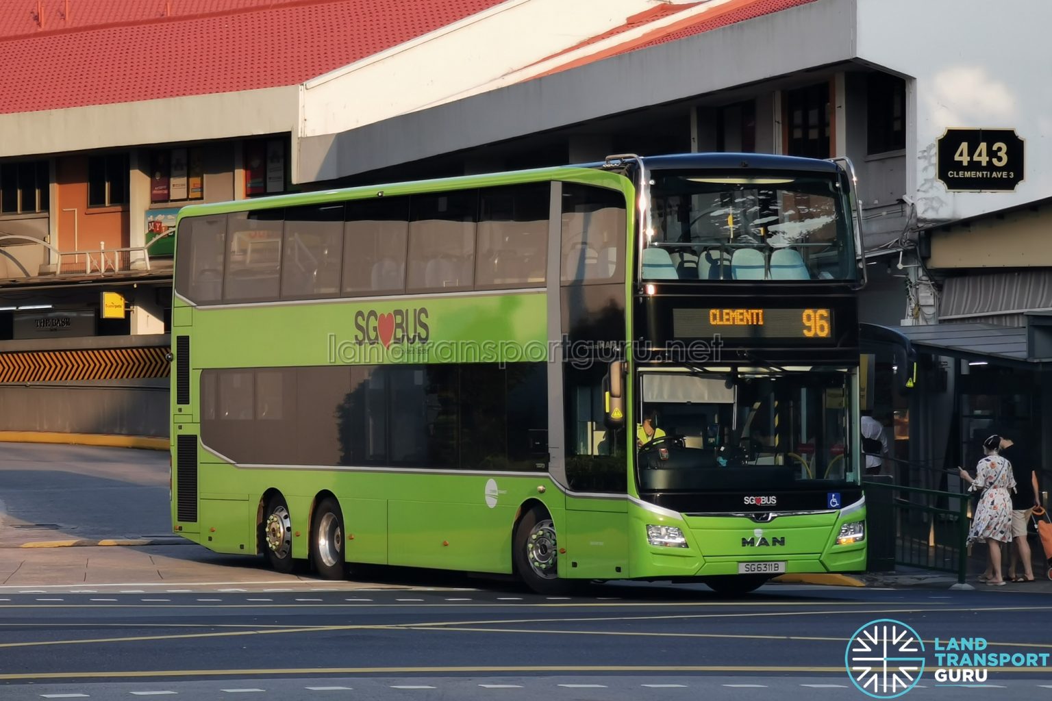 Bus 96 – Tower Transit MAN A95 (3-Doors) (SG6311B) | Land Transport Guru