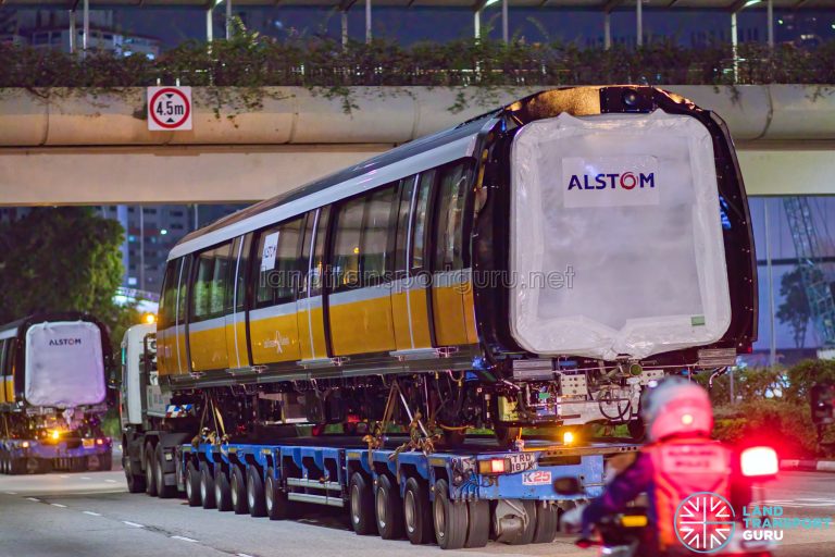Delivery of Circle Line C851E Trains to Singapore | Land Transport Guru