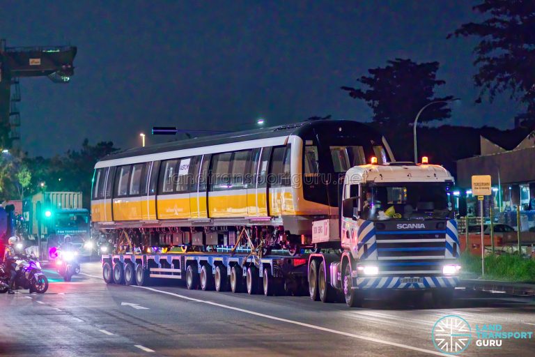 Delivery of Circle Line C851E Trains to Singapore | Land Transport Guru