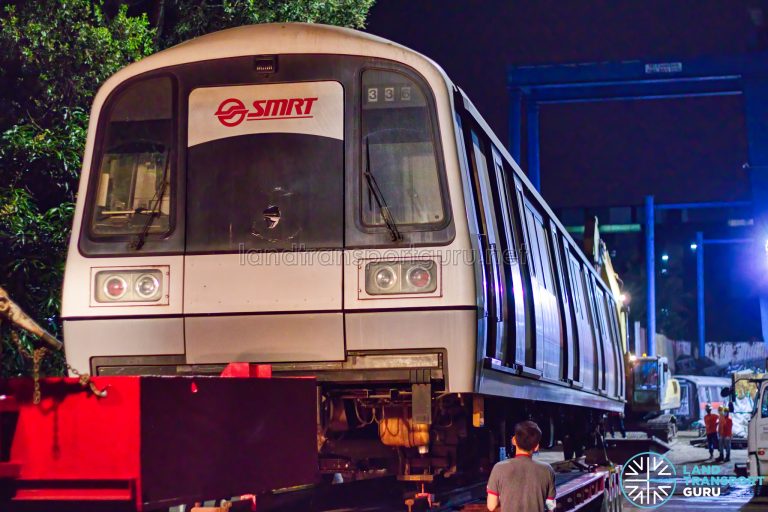 SMRT Kawasaki C151 train headed for scrap (Set 096) | Land Transport Guru